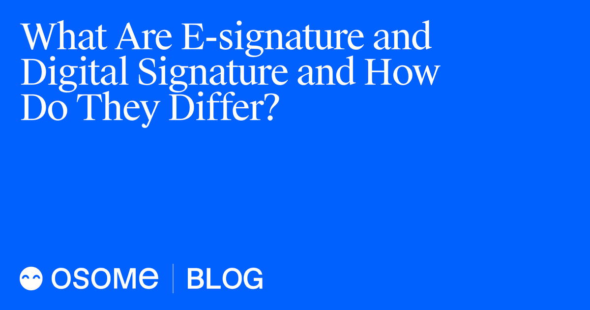 What are E-signature and Digital Signature in Singapore?