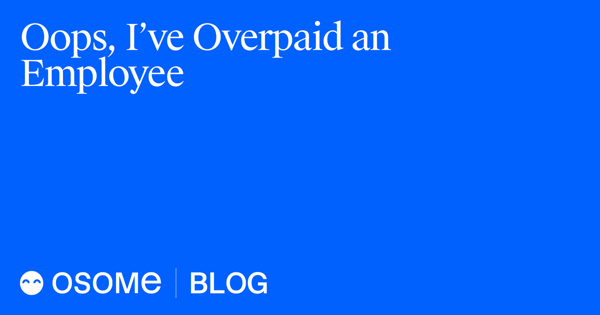 Can a Company Get the Money back if it Overpaid an Employee?