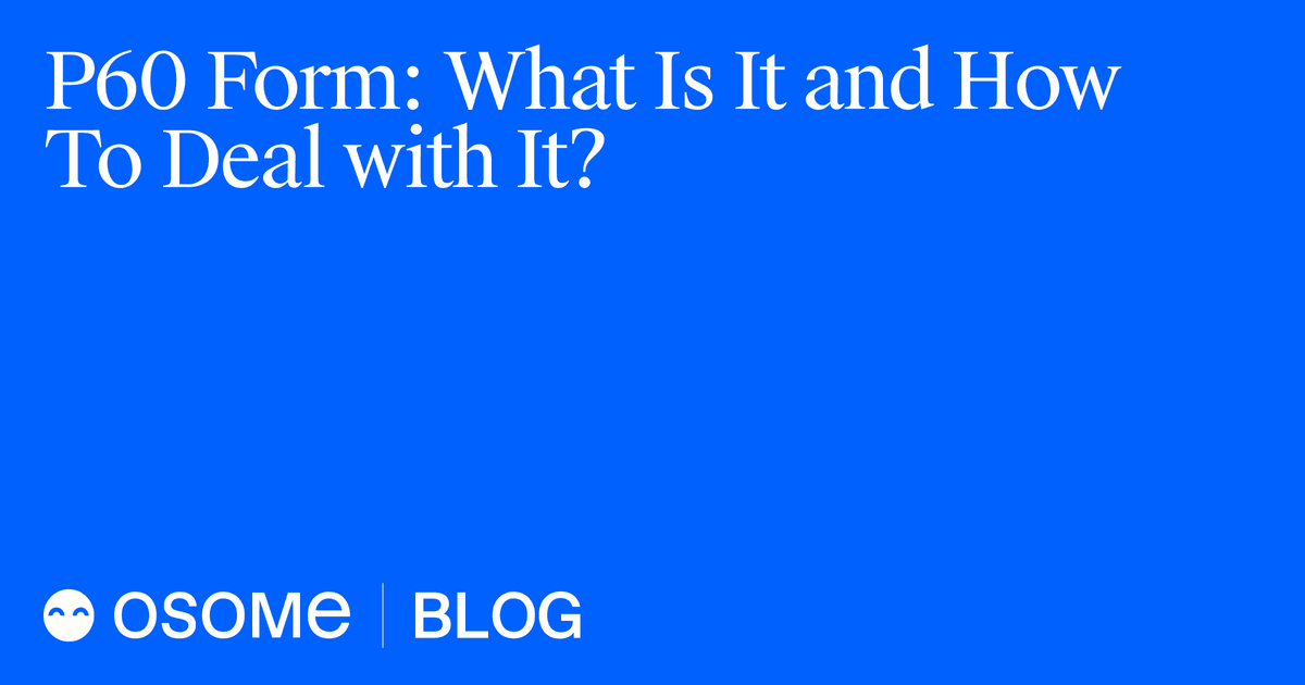 What is a P60 form in the UK?