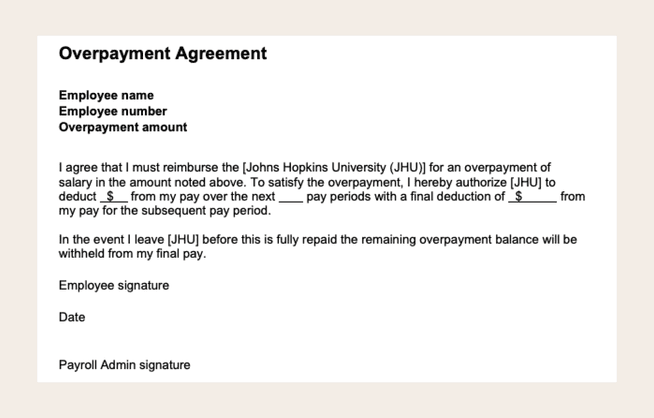 Can a Company Get the Money back if it Overpaid an Employee?